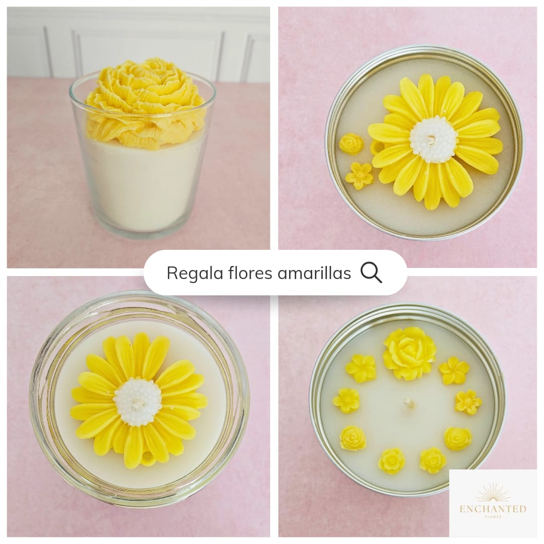 Velas aromáticas de flores – Enchanted Flames MX
